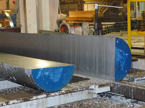 8inch Roundbar Sawcut in Half | Metals & Services